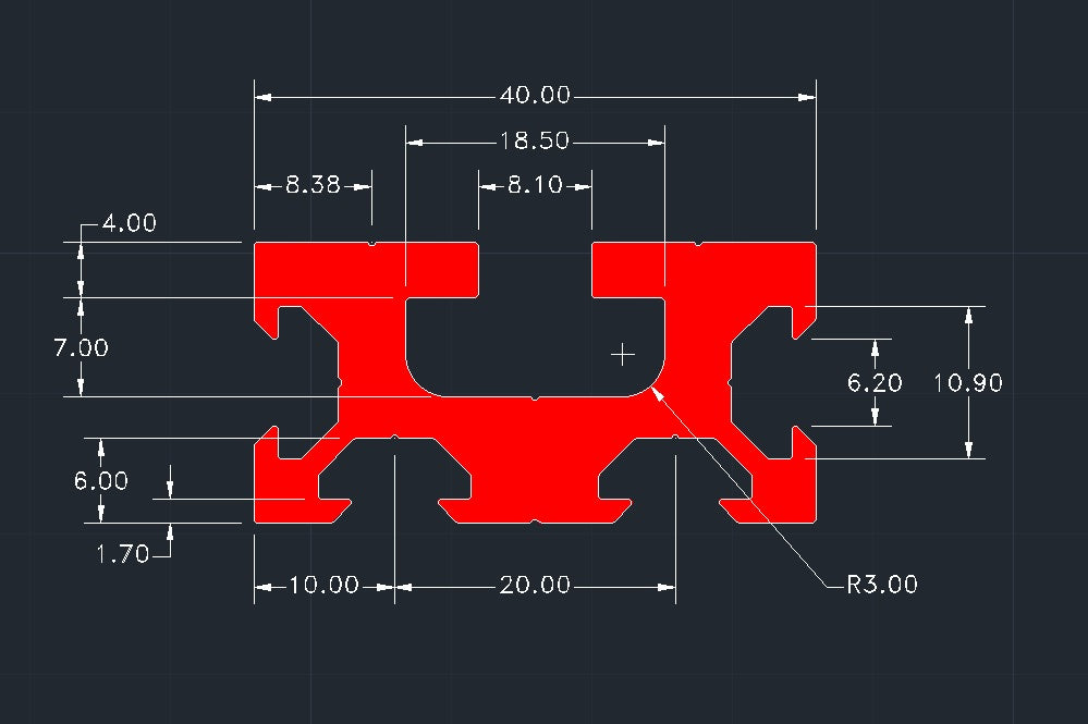 Grooved Machine Bed Extrusion – Aluminium Extrusion Company